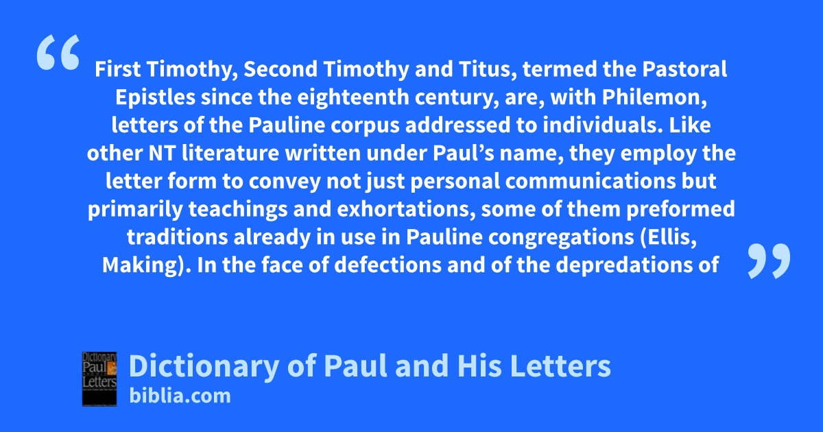 Dictionary of Paul and His Letters (Biblia.com)