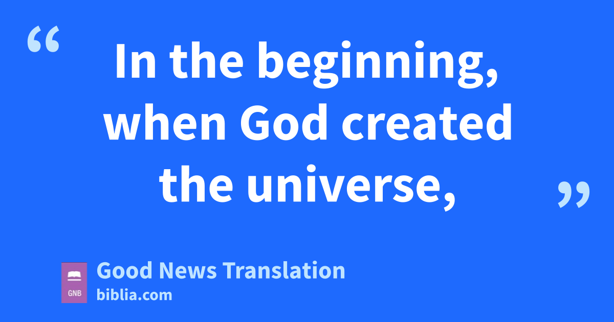 The Good News Translation (Biblia.com)