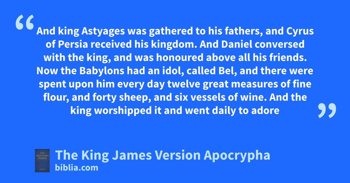 The King James Version Apocrypha (Biblia.com)