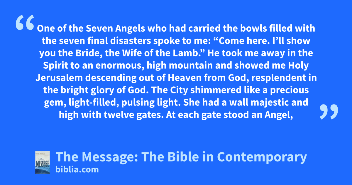 The Message: The Bible in Contemporary Language (Biblia.com)