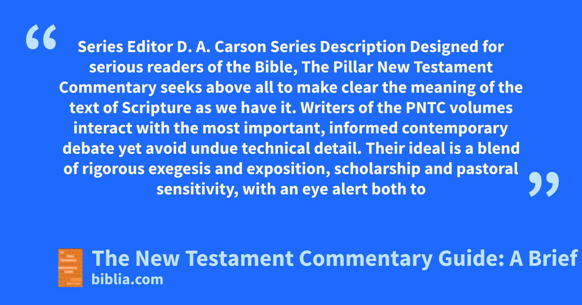 The New Testament Commentary Guide: A Brief Handbook for Students and ...